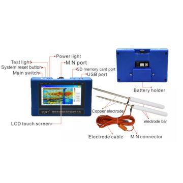 Quality PQWT-TC500 Geophysical Water Detector 500 Meters 4000mAh Power for sale