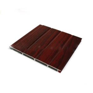 Quality Wood Grain Extruded Aluminium Door Profiles Length Customized With Transfer for sale