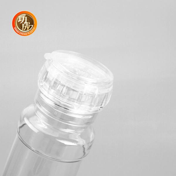 Quality Custom Transparent Plastic Spice Bottles Condiment Shaker Jars 250ml 500ml for sale