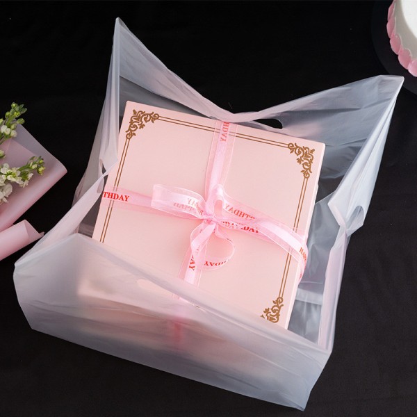 Quality Plastic Material Structure Custom Size Accepted Tote Bag for Salad Baking for sale