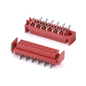 Quality 1.27mm Red IDC Socket Micro Match IDC 4/6/8/10/12/16/20/24 Pin SMT Female for sale