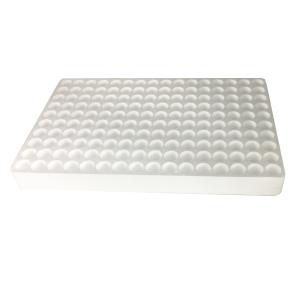 Quality Floating EPS Foam Plastic Seedling Tray Recycled 160 Round Cell Seed Tray for sale