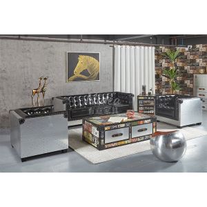Quality Nidea #8905 Luxury Sofa Vintage Industrial Retro Aviator Sofa Cigar Bar Pub Club for sale