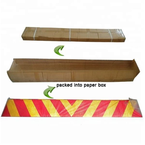Quality Customized 20cm x 1.5 meter Chevron Reflective Rear Sticker for Trailer and for sale