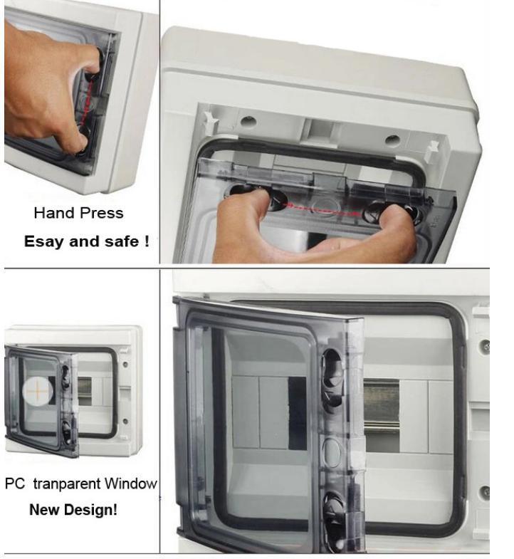 Ha4-24ways Plastic Electrical Distribution Box Waterproof Box for Power Supply Cabinet