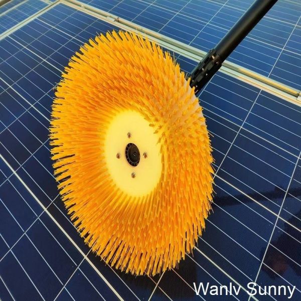 Quality Solar Panel Cleaning System with Single Head Spin Brush and 7.5 Meters for sale