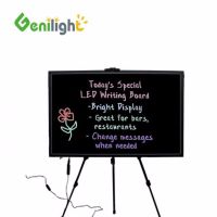 Quality OEM Clear Tempered Glass Erasable LED Message Writing Board with RGB SMD5050 LED for sale
