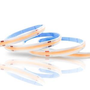 Quality Seamless Line Waterproof COB LED Strip 12v High Brightness 3500K Warm White for sale