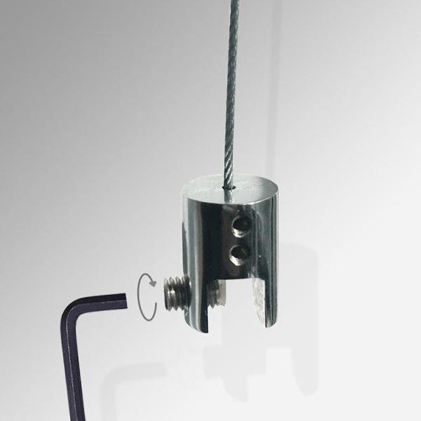 Quality Aluminium Brass Self-Locking Wire Cable Display System For Signage And for sale
