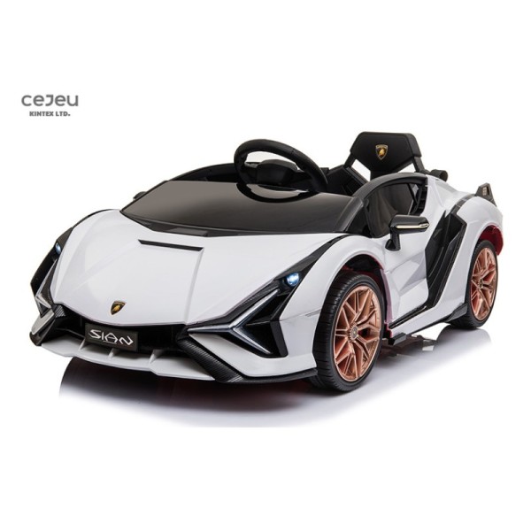 Quality Swing Doors Licensed Kids Car 13kg MP4 Lamborghini Sian Ride On Car for sale