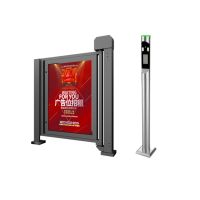 Quality Anti-Crash Metal DC24V Advertising Barrier Gate with LED Light Band for Pedestrian Safety for sale