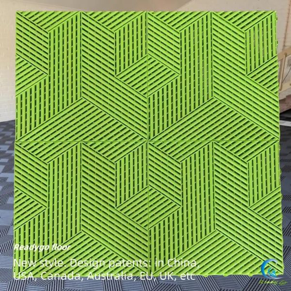Quality UV Resistant Waterproof Garage Floor Tiles 18mm Thickness Black for sale