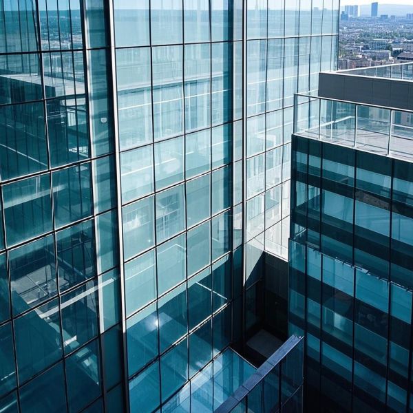 Quality 8mm Coated Translucent Curtain Wall Sound Insulation With Low E Glass for sale