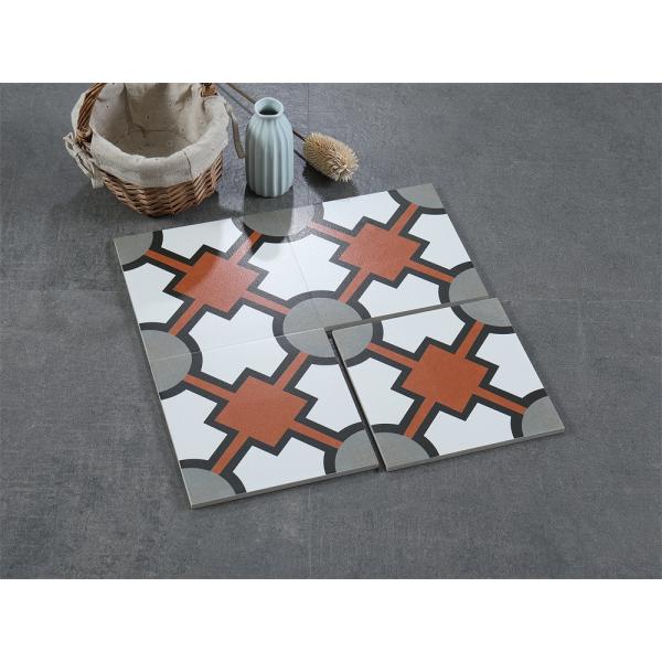 Quality 20x20cm Red Gray Ceramic Rustic Tile for Indoor Floor for sale