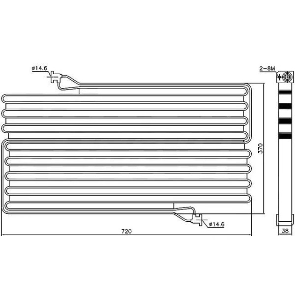 Quality Excavator Air Condition L120E Volvo Condenser 14612261 14645946 14514197 14591537 for sale