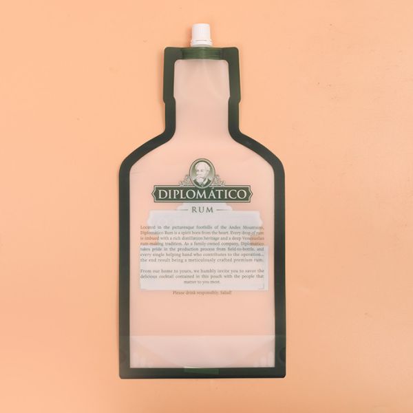 Quality OPP Laminated Printing Stand Up Liquid Spout Pouch 60mic For Beverage for sale