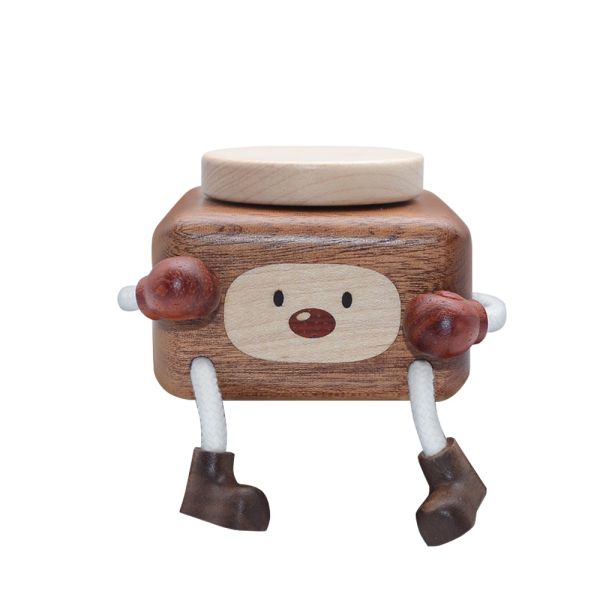 Quality Wooden Charmingly Shaped Desktop Music Box for Children's Birthday Presents for sale