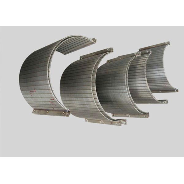 Quality 120 Degree Wedge Wire Dewatering Sieve Bend Screen , V Wire Looped Bend Mesh for sale