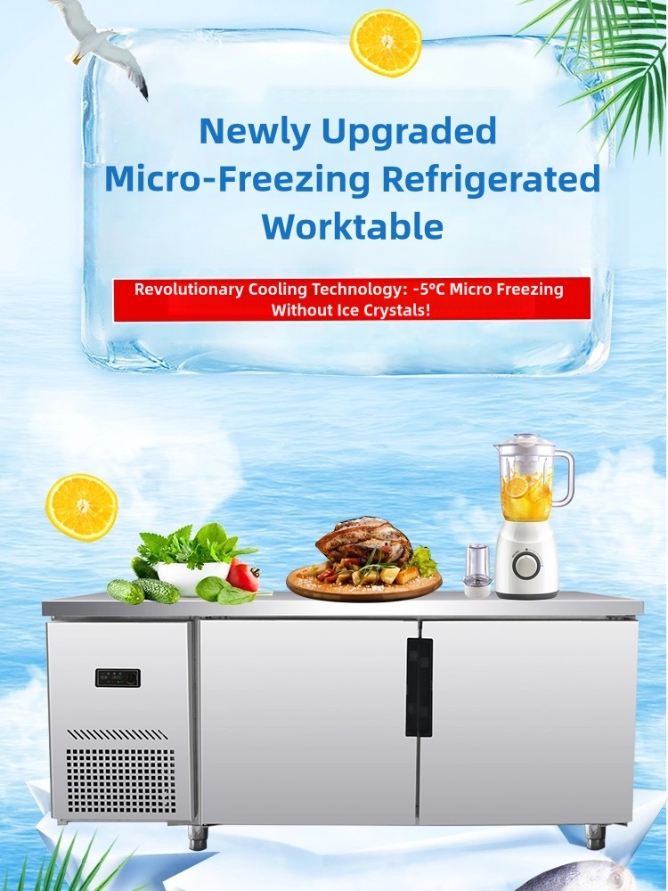 Quality Non-Freezing Micro-Freezing Refrigerated Worktable for Voltage/Frequency or for sale
