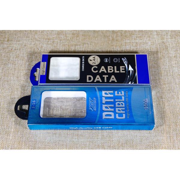 Quality USB Charging Data Cable Packaging Box Custom C1S Art Paper With Blister for sale