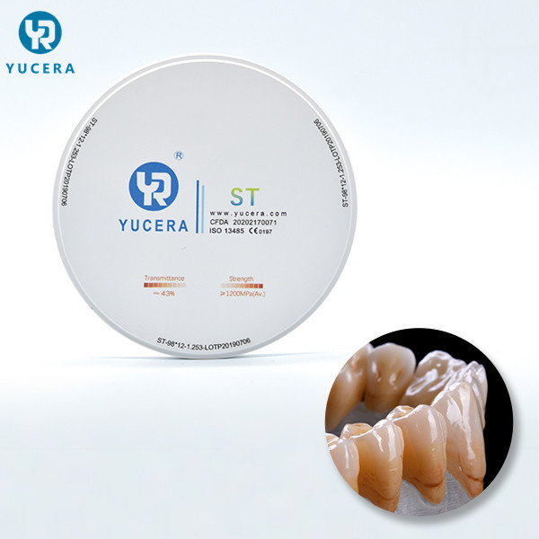 Quality Dental Implant Materials 43% Translucent Dental Zirconia Discs for sale