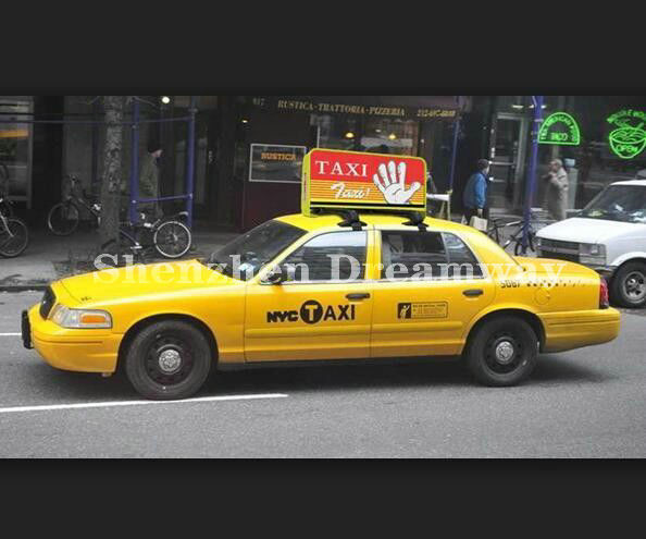 Quality 4G / Wifi Control Taxi Top Led Display , Small LED Billboard Advertising Signs for sale