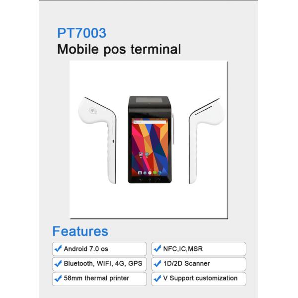 Quality Portable Android 9.0 Smartphone POS System Machine Dual Screen for sale