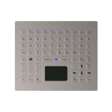 Quality Super-tiny Stainless Steel Industrial Keyboard With Touchpad And Function Keys for sale