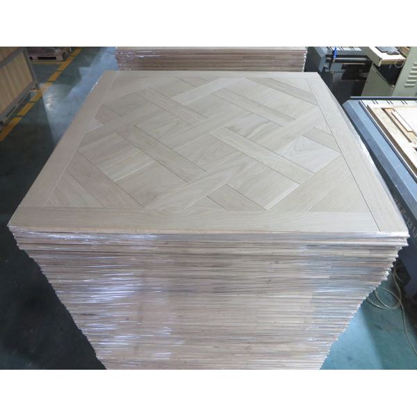Quality Unfinished Versailles Panels Flooring Oak Engineered Panels With Internal Bevels for sale