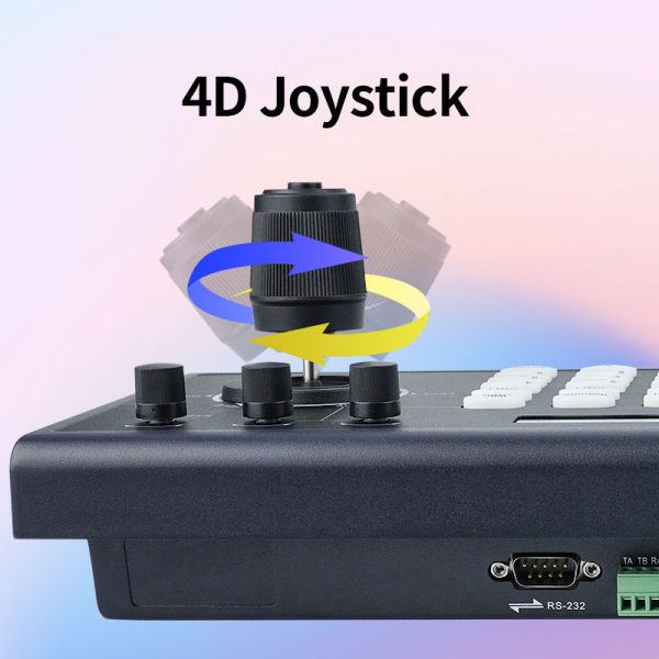 Quality IP PTZ Camera Control Keyboard with 4D Joystick and NDI Controller by DAIPU CCU for sale