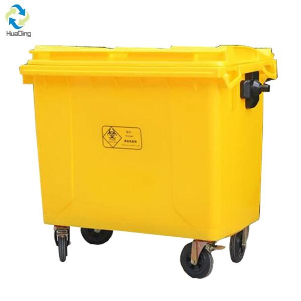 Quality STANDING HDPE dust bin Trash can 120L 240L 360L 660L 1100L heavy duty Induction for sale