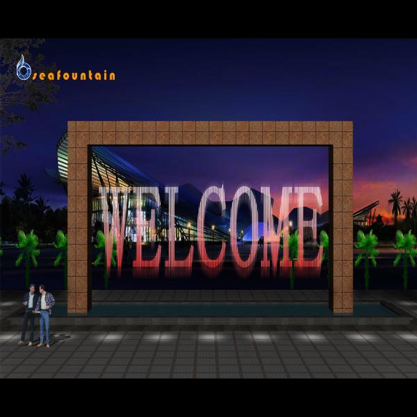 Quality Program Control Digital Water Curtain Stainless Steel 304 for sale