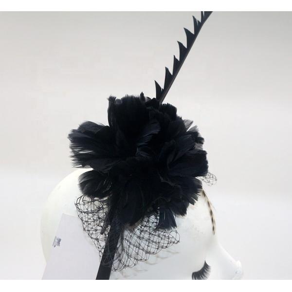 Quality 15*30 cm Feather Veil Fascinator with Headband Express Shipping DHL UPS FEDEX for sale