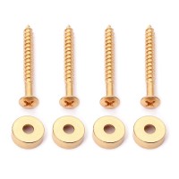 Quality Gold Guitar Neck Joint Bushings And Bolts For Electric Guitar Pack Of 4 for sale