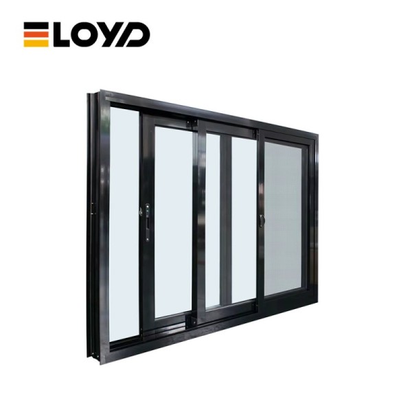 Quality Exterior Window Glass Slider Hurricane Impact Thermally Broken Aluminum Windows for sale