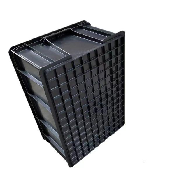 Quality Small ESD Safe Plastic Boxes 350*265*125mm Anti Static Bin Glossy Lamination for sale