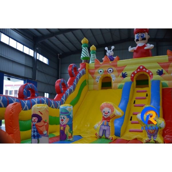 Quality OEM Accepted Children's Inflatable Bounce House with Slide and Water Park for sale