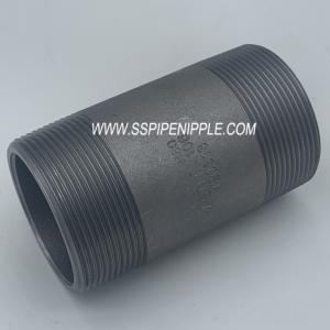 Quality Standard Black Steel Pipe Nipple 2 " X 6" High Pressure Resistance for sale