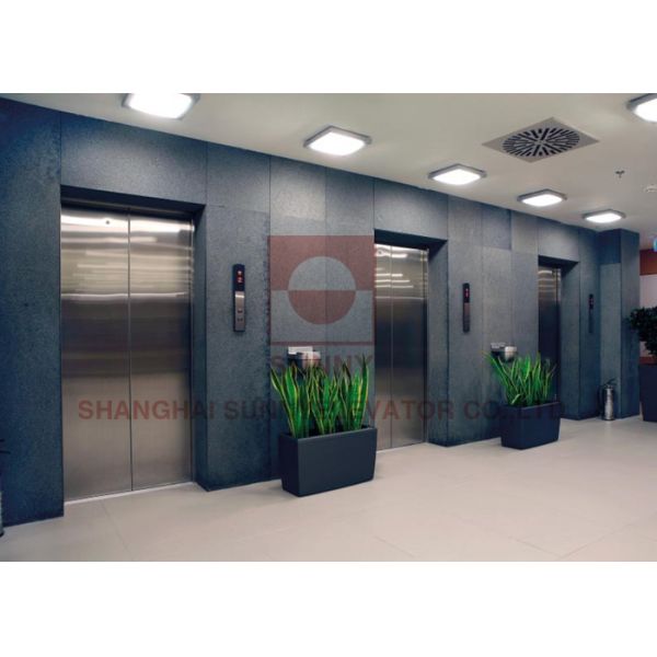 Quality 2-Panel Center Opening Elevator Cabin Door Smooth Silent Sliding Design for sale