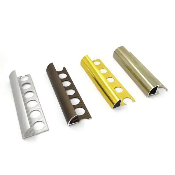 Quality OEM ODM Aluminium Tile Strip Accessories Protective Tile Trim045 for sale