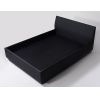 china Black Vinyl Fully Upholstered King Size Hotel Bedroom Bed With Black Laminate