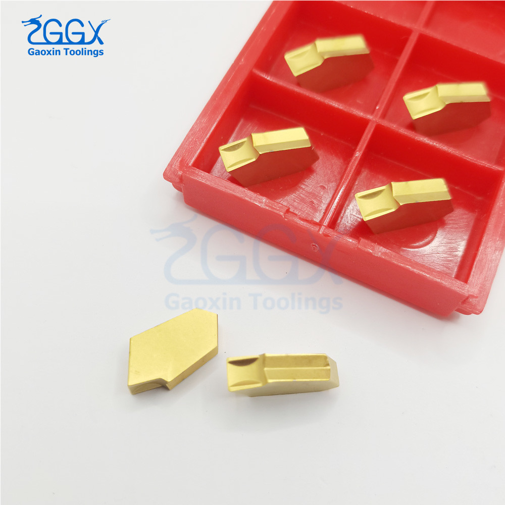 Quality Golden CNC Lathe Parting And Grooving Inserts for sale