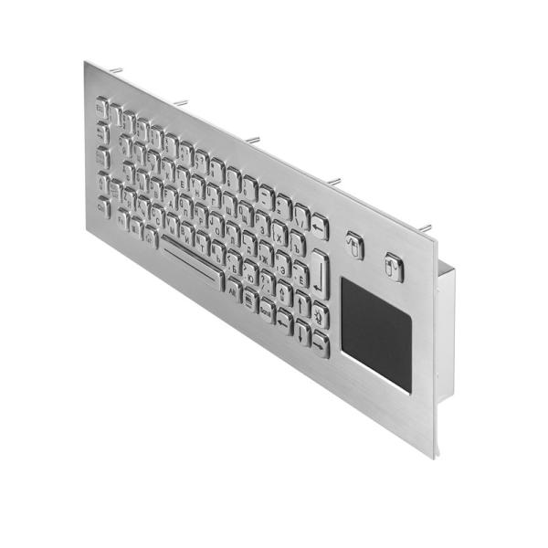 Quality IP67 dynamic waterproof stainless steel industrial keyboard with sealed tough for sale