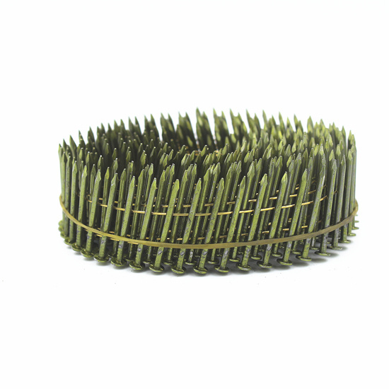 16 Degree Galvanized Wire Welded Coil Plain Nails Pcn-35