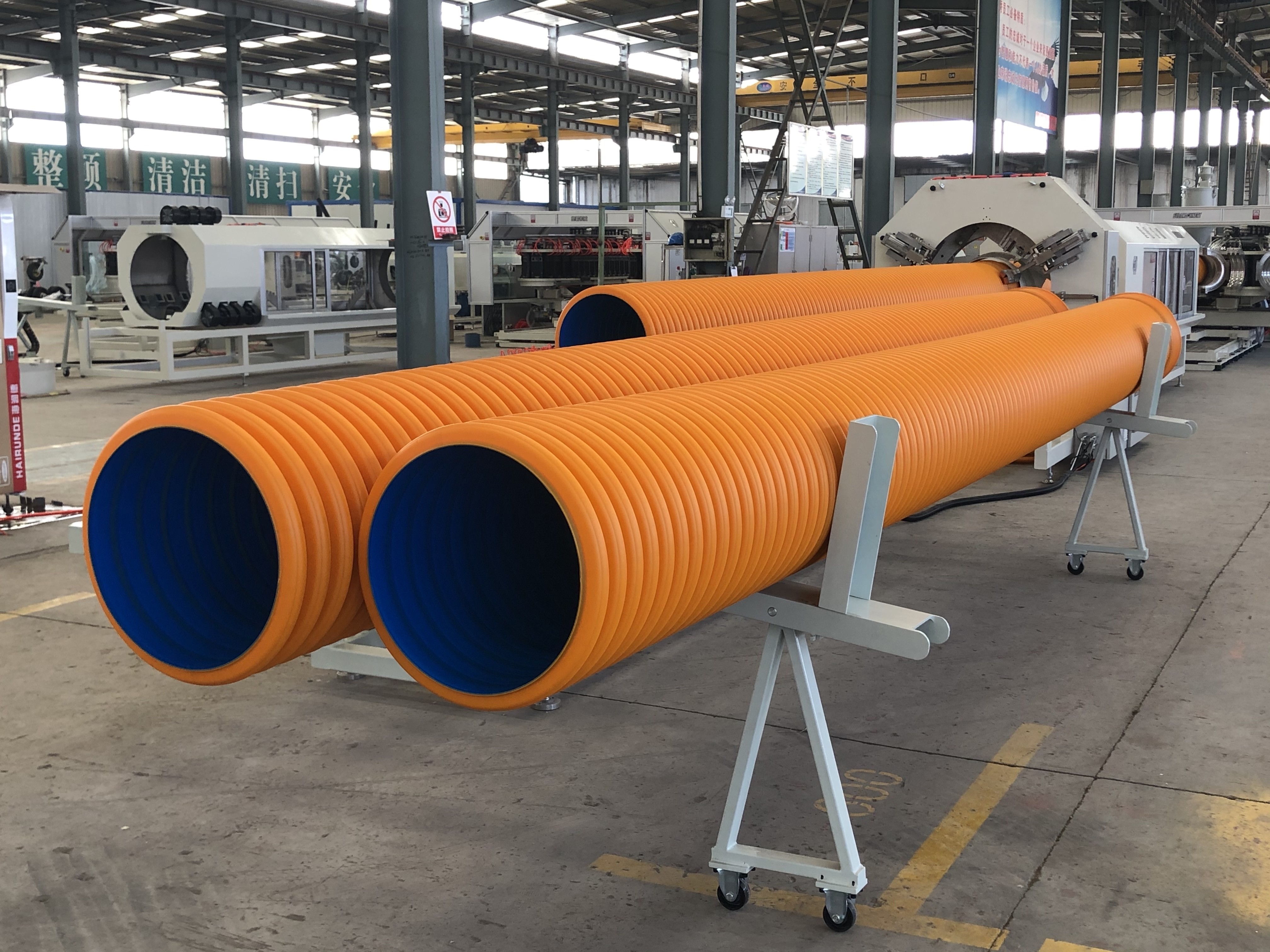 Quality High productivity high efficiency 100-630mm Corrugated Pipe Extrusion Line for sale