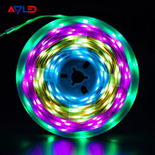 Quality Individually Addressable RGB Waterproof LED Strip Light DC12V 24V for sale