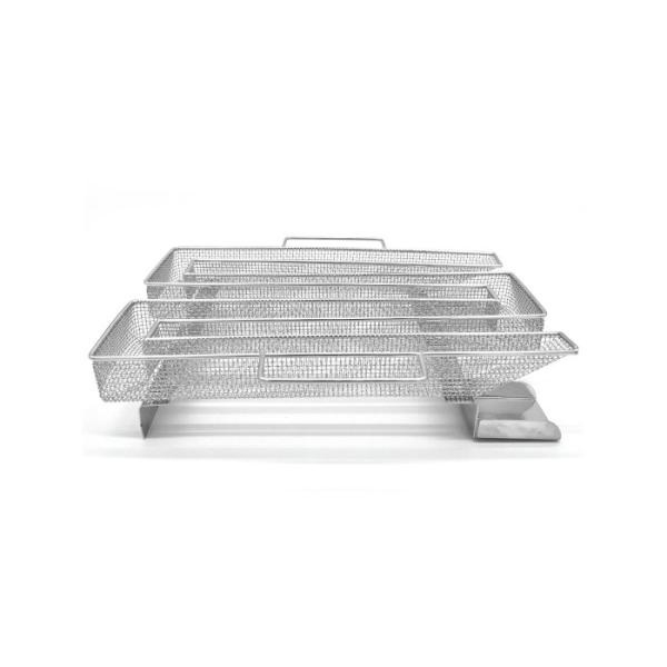 Quality Cooking Tool 4.5cm Bbq Smoker Tray Moker Wood Chip Tray for sale