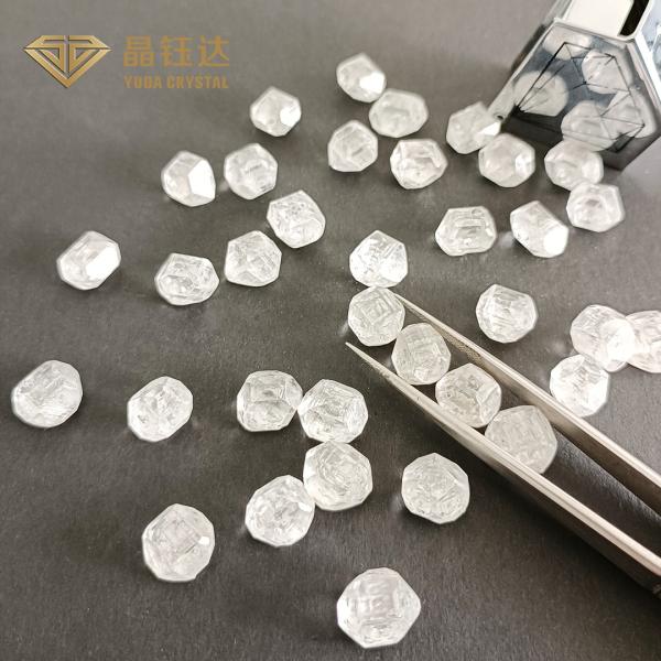 Quality Rectangular 7mm 9mm DEF Color HPHT Rough Raw Diamond For Ring for sale
