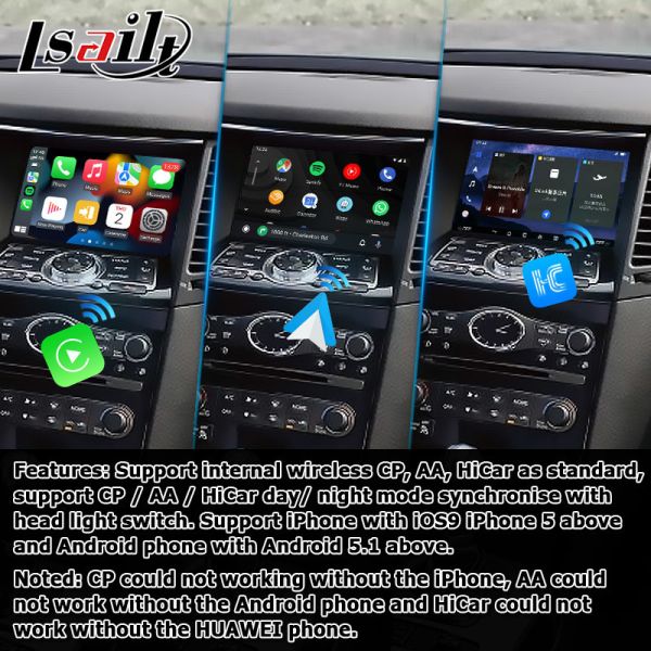 Quality Android 13 Navigation Car Video Interface Support Waze / Youtube For Infiniti for sale