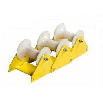 Quality Electrical Power Three Wheel Cable Roller Guide Roller With Nylon Wheel for sale